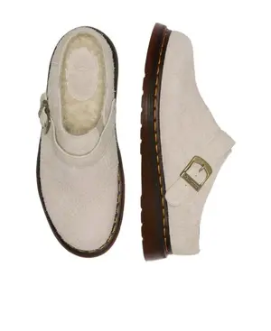 Dr. Martens Isham Faux Shearling Slingback Mules