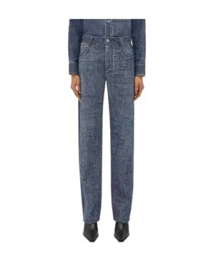 Bottega Veneta Textured Denim Trousers