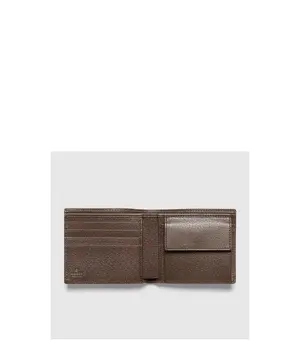 Gucci Monogrammed Bifold Wallet - Beige/ebony