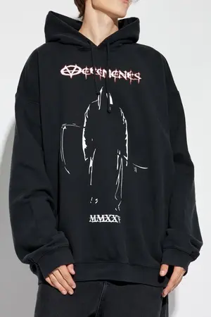 Vetements Graphic Print Cotton Hoodie