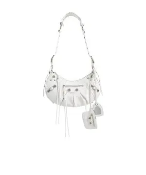 Balenciaga Le Cagole Small Shoulder Bag - White