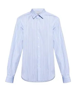 Paul Smith Shirt With Stripe Pattern - Blue