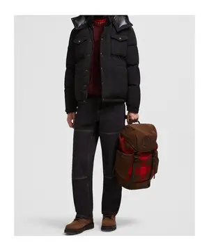 Moncler Logo Patch Hooded Down Jacket
