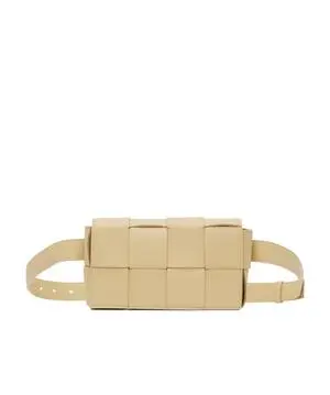Bottega Veneta Mini Cassette Fanny Pack - Oatmeal