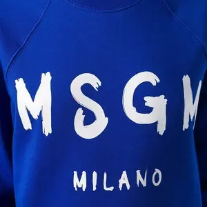 MSGM Printed Logo Sweatshirt - Blue