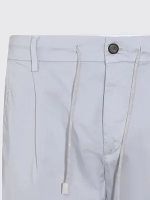 Eleventy Straight-leg Drawstring Trousers - Gray