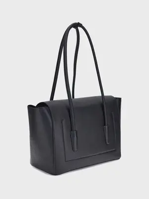 COCCINELLE Logo Printed Double Bit Shoulder Bag