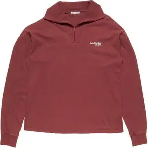 Acne Studios Zip Detailed Long-sleeved Sweatshirt - Wine Red