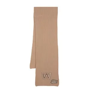 Max Mara Logo Scarf - Camel Brown