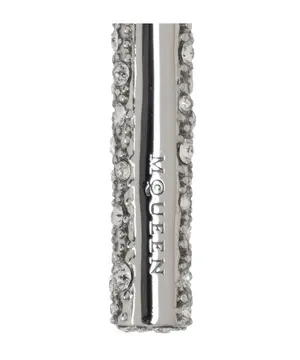 Alexander McQueen Embellished Logo Earring