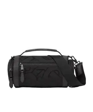 Burberry Monogram-jacquard Cotton-blend Bag - Black