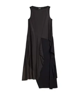 Y3 Asymmetrical Mesh Dress