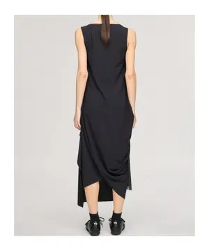 Y3 Asymmetrical Mesh Dress