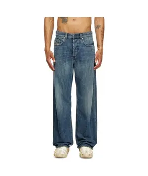 DIESEL® 2001 D-macro Relaxed Fit Jeans - Dark Blue