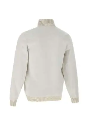 FAY Ribbed Collar Jacket - White