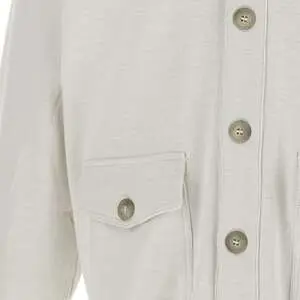 FAY Ribbed Collar Jacket - White
