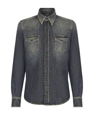 Dolce & Gabbana Denim Shirts For Men