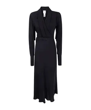 PATOU Belted Wrap Dress