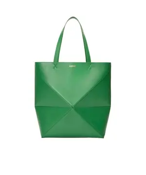 Loewe Puzzle Fold Large Tote Bag - Green