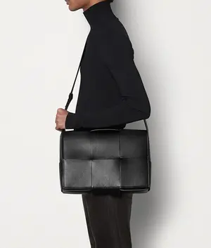 Bottega Veneta Intreciato Arco Large Crossbody Bag