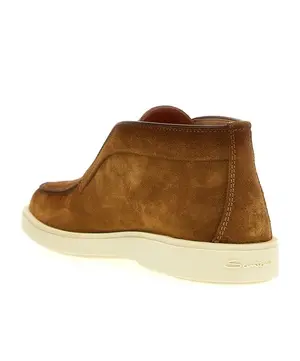 Santoni Desert Round-toe Slip-on Boots