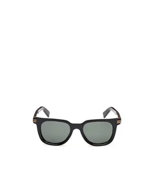 Zegna Square-frame Sunglasses - Gray