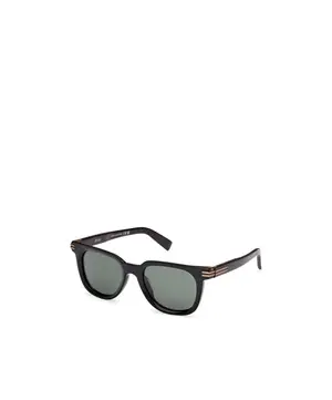 Zegna Square-frame Sunglasses - Gray