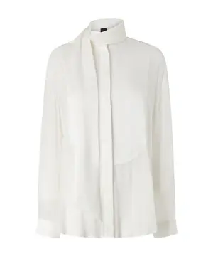 Pinko Scarf-neck Shirt With Concealed Closure