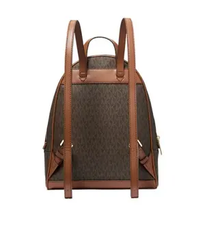 Michael Kors Rhea Medium Signature Logo Backpack - Brown