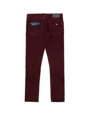 Emporio Armani Logo Straight Leg Jeans - Brown