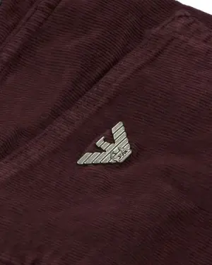 Emporio Armani Logo Straight Leg Jeans - Brown