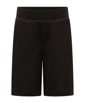 Moncler Logo Patch Bermuda Shorts - Black