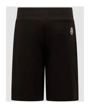 Moncler Logo Patch Bermuda Shorts - Black