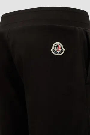 Moncler Logo Patch Bermuda Shorts - Black