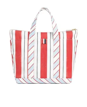 Thom Browne Striped Tote Bag - Red