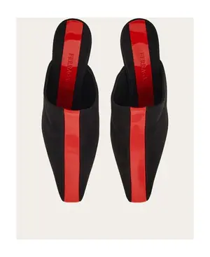 FERRAGAMO Open-heel Square Toe Mule