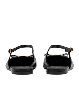 FERRAGAMO Vara Plate Flat Slingback
