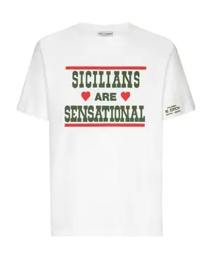 Dolce & Gabbana Dolce Gabbana Slogan Printed Crewneck T-shirt - No