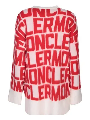 Moncler All-over Logo Intarsia Knit Sweater