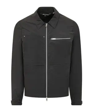 Moose Knuckles Collared Zip-up Jacket - Black