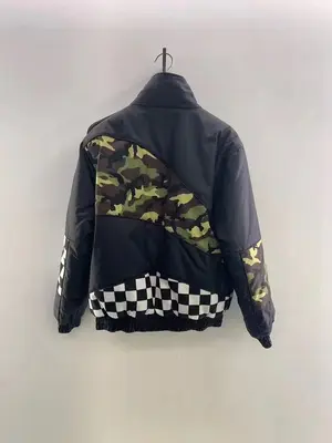 Celine Loose Jacket In Technical Fabric With Camouflage Print