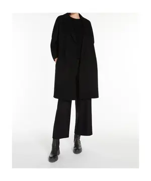 Max Mara Arona Belted Coat - Black