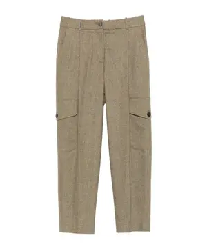 Peserico Cargo Pockets Tailored Trousers