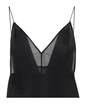 Khaite Talsie Sleeveless V-neck Halter Top