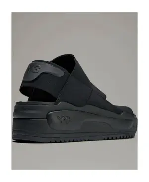 Y3 Logo Embossed Open-toe Sandals With Thick Sole