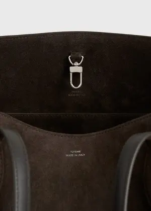 TOTEME Logo Embossed Lounge Tote Bag - Brown