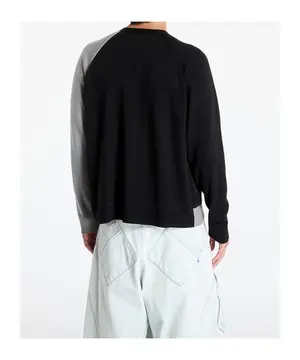 Y3 Logo Embossed Crewneck Knitted Jumper - Black