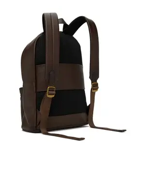 Polo Ralph Lauren Leather Zip-fastening Backpack - Black