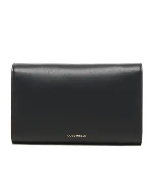COCCINELLE Nikla Foldover Small Crossbody Bag - Black