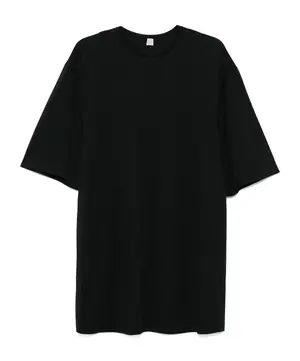 TOTEME Crewneck T-shirt With Short Sleeves - Black